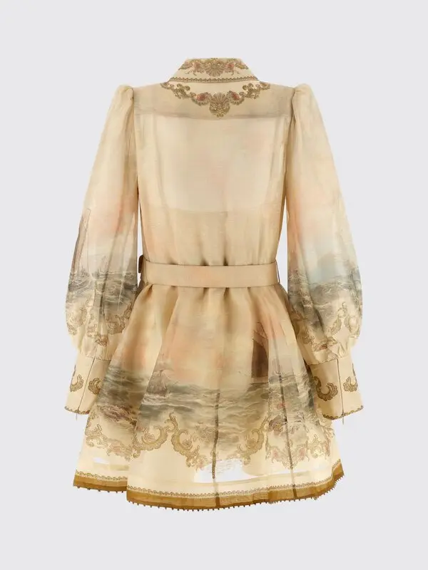 Zimmermann Printed Shirt Dress - Yellow