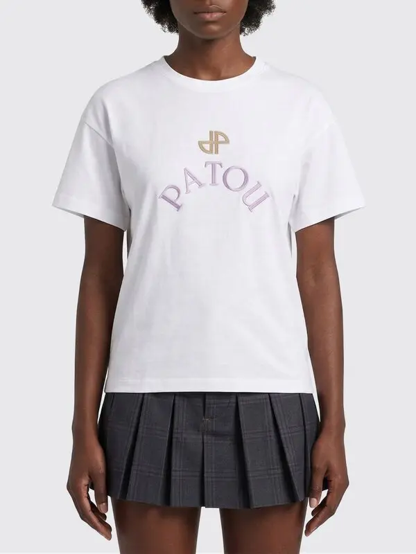 PATOU Cotton T-shirt With Logo Detail