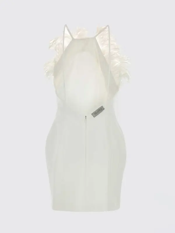 Attico Feather Embellished Mini Dress