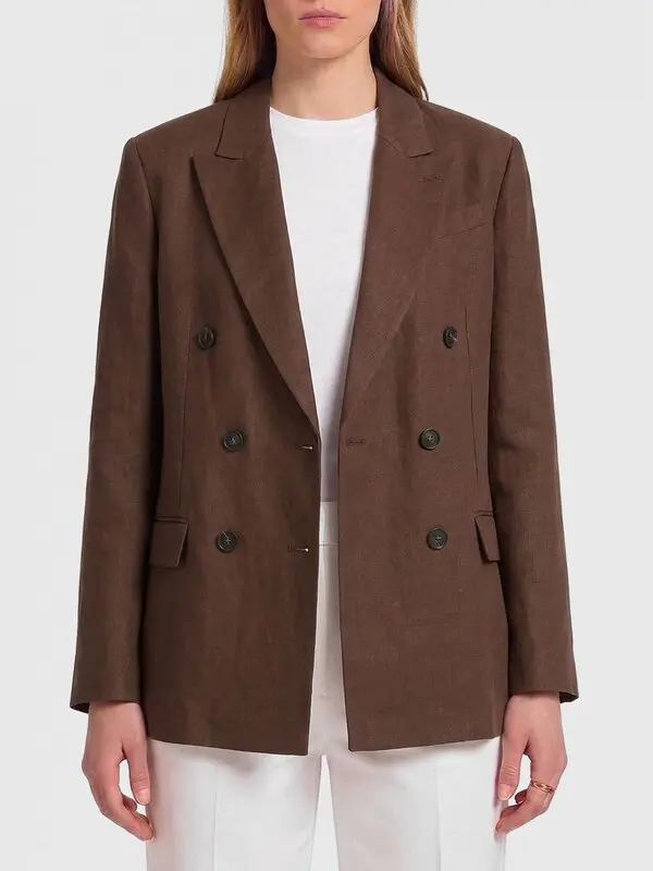 Brunello Cucinelli Double Breasted Jacket - Brown