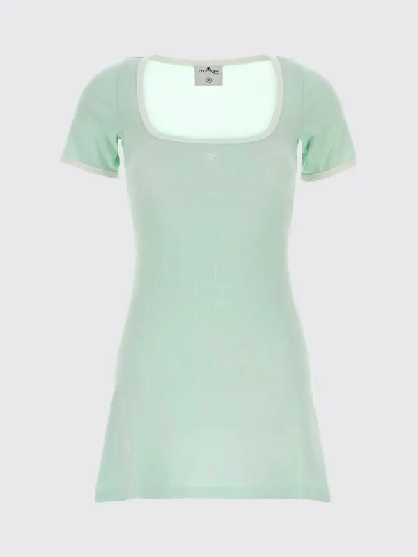 COURREGES Short Sleeve Knit Dress