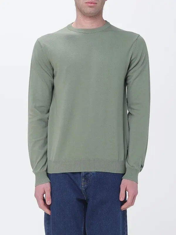 Woolrich Ribbed Crew Neck Pullover - Green