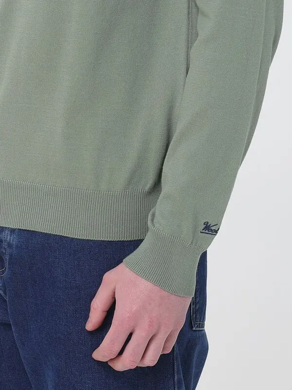 Woolrich Ribbed Crew Neck Pullover - Green