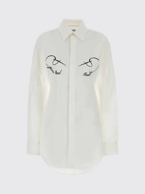 JEAN PAUL GAULTIER Printed Stretch Cotton Shirt