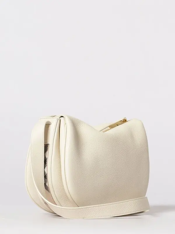 Burberry Tavistock Grained Leather Bag - White