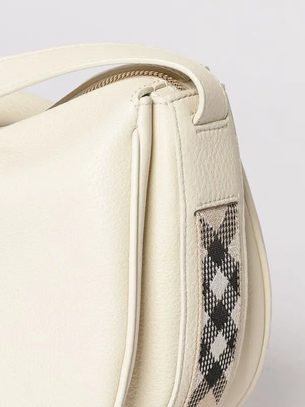 Burberry Tavistock Grained Leather Bag - White