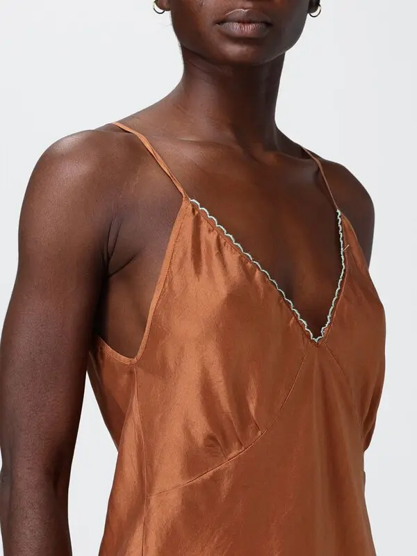 FORTE_FORTE Strappy V-neck Camisole - Brown