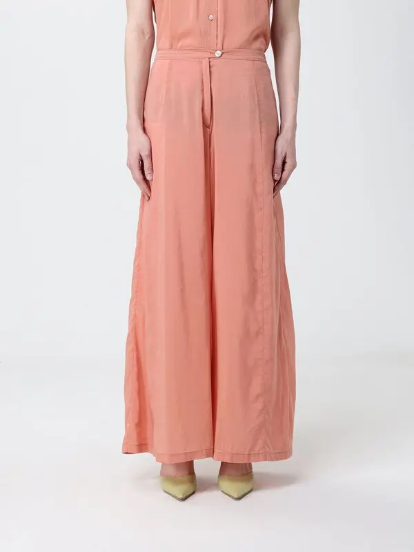 FORTE_FORTE Linen Wide-leg Trousers - Pink