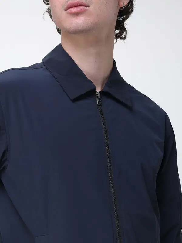 Woolrich Polyester Zip-up Shirt Jacket - Blue