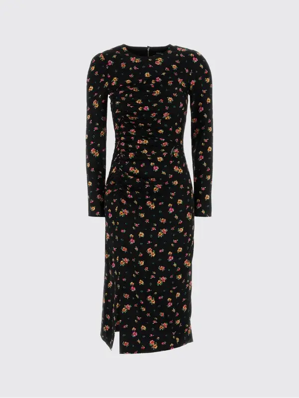Dolce & Gabbana Floral Print Ruched Midi Dress