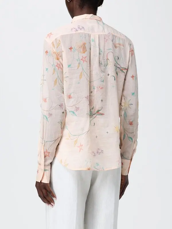 FORTE_FORTE Printed Silk Shirt - Pink