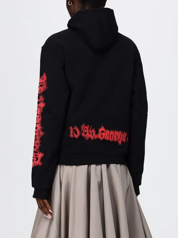 Balenciaga Printed Cotton Hoodie