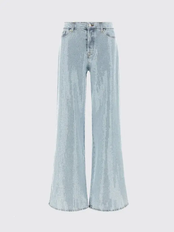 7 For All Mankind Flare Denim Jeans With Sequins