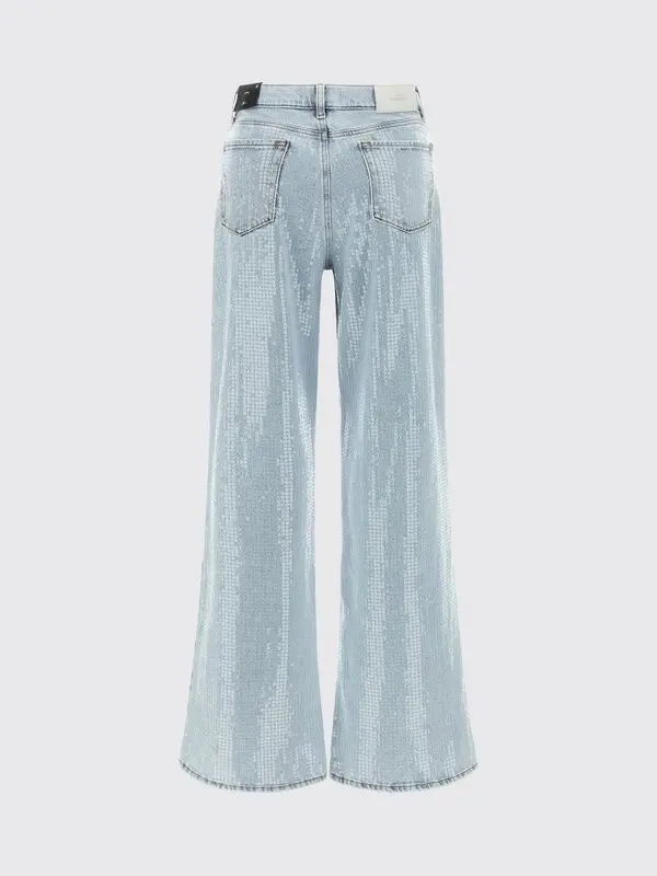 7 For All Mankind Flare Denim Jeans With Sequins