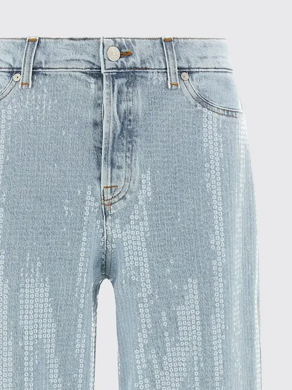7 For All Mankind Flare Denim Jeans With Sequins