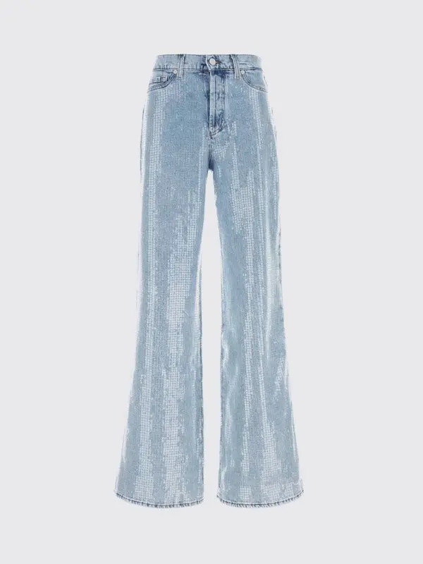 7 For All Mankind Flare Denim Jeans With Sequins