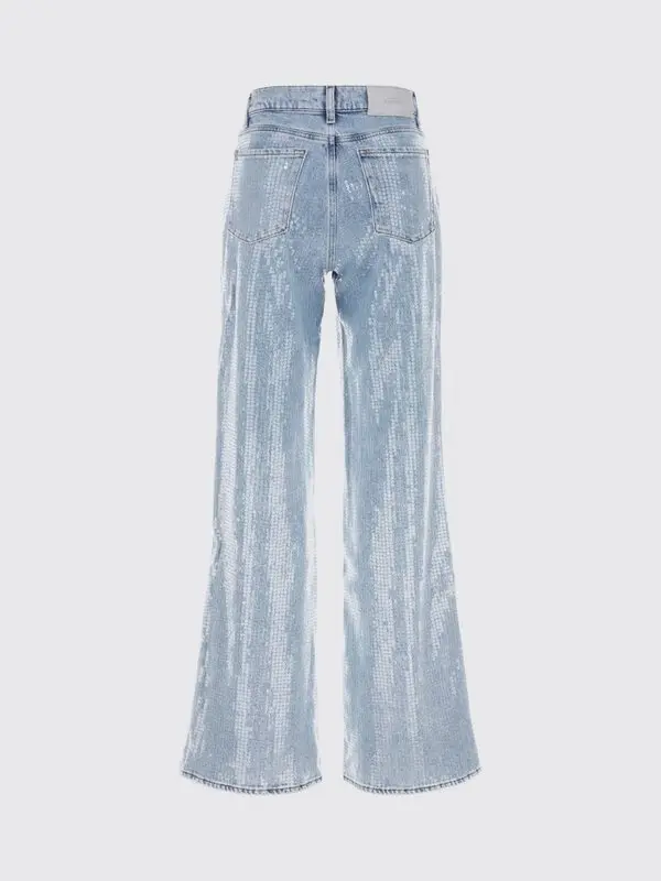 7 For All Mankind Flare Denim Jeans With Sequins