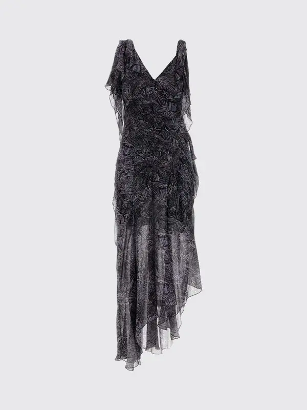 Isabel Marant Étoile Asymmetrical Ruffled Maxi Dress