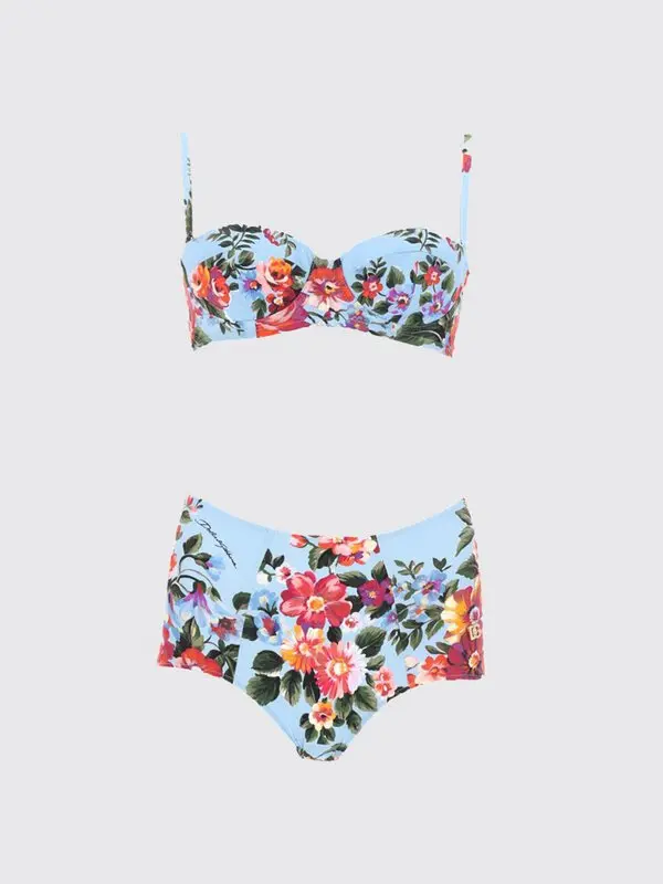 Dolce & Gabbana Floral Bikini Set - Blue