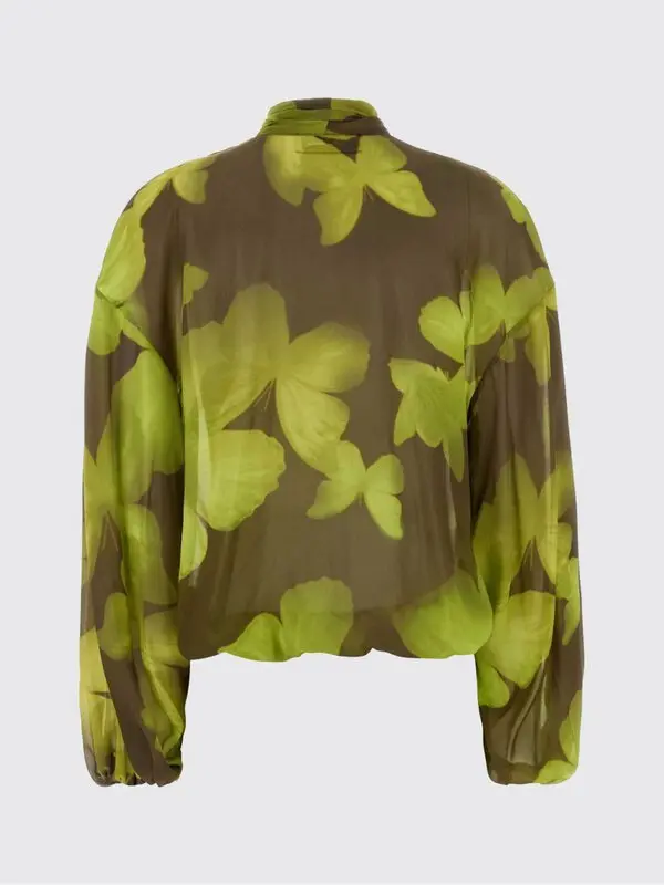 Blumarine Floral Print Blouse With Neck Tie