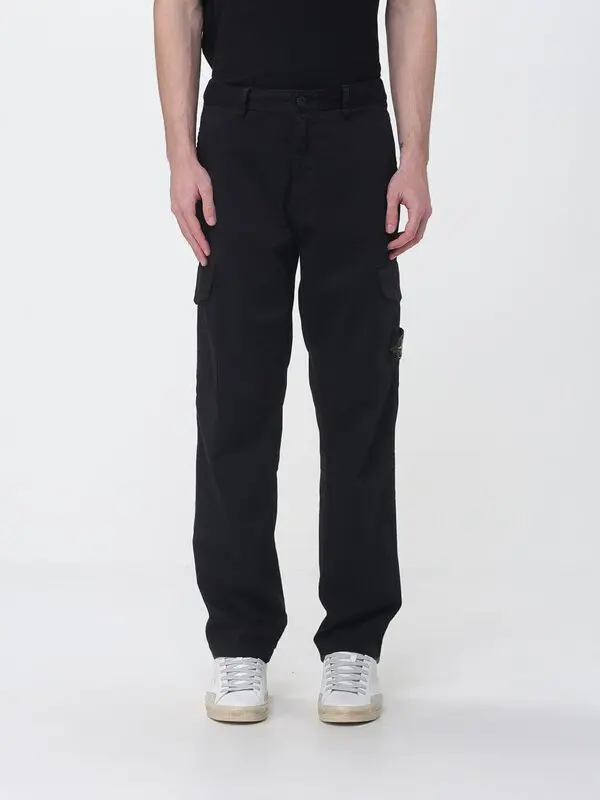 Stone Island Cargo Pants - Black