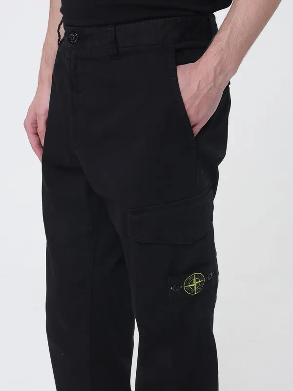 Stone Island Cargo Pants - Black