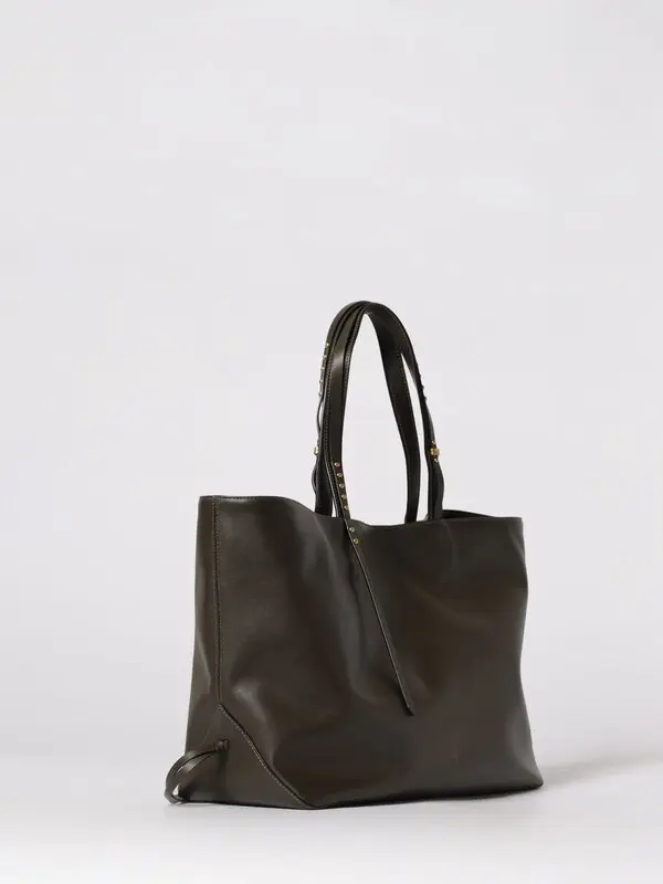Pinko Studded Leather Tote Bag