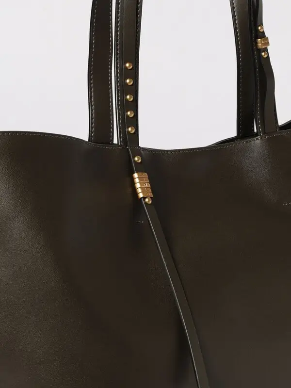 Pinko Studded Leather Tote Bag
