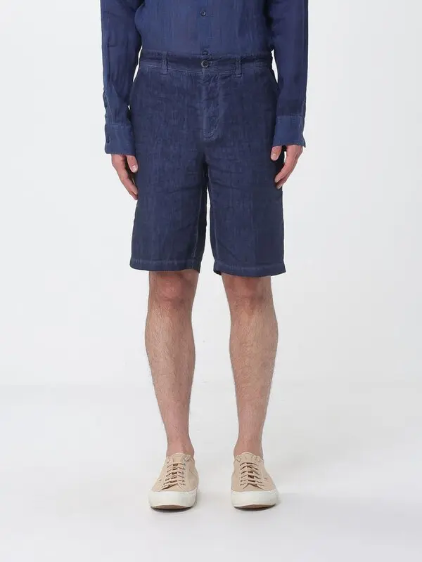 120% Lino Linen Chino Shorts - Navy