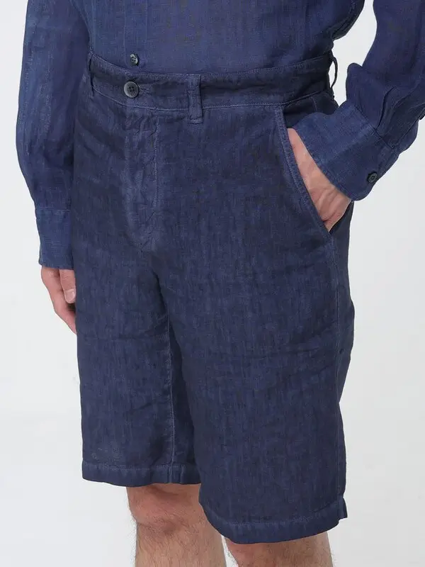 120% Lino Linen Chino Shorts - Navy