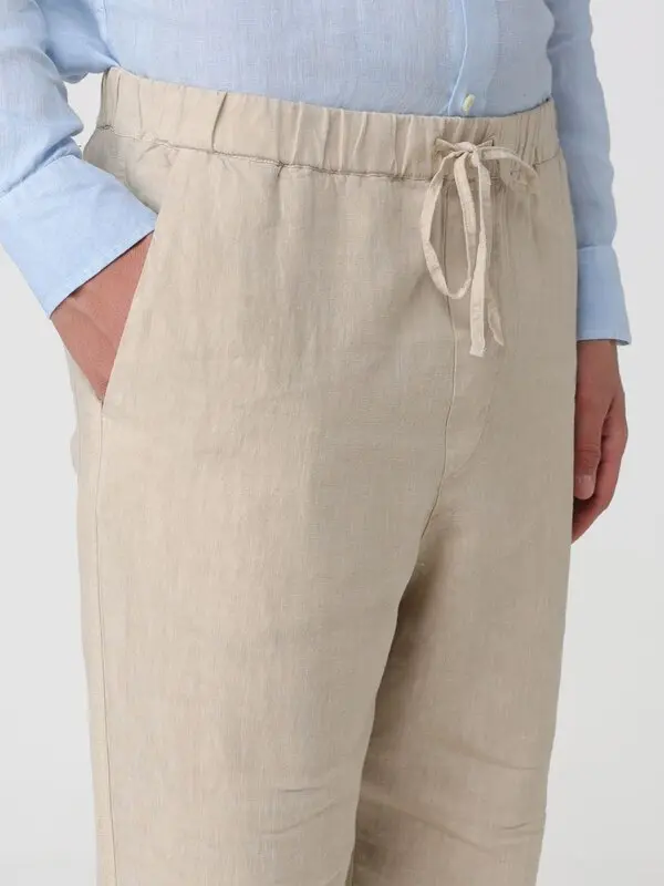 120% Lino Linen Drawstring Trousers
