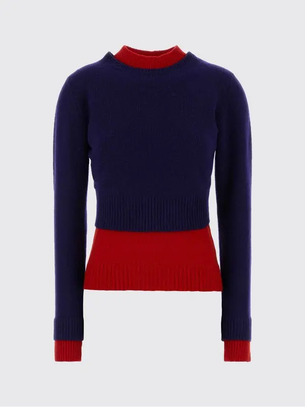 JIL SANDER Ribbed Knit Sweater - Blue