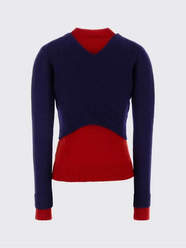 JIL SANDER Ribbed Knit Sweater - Blue