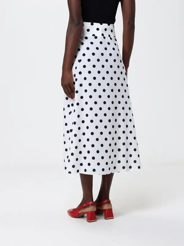 Fiorucci Polka Dot Ruched Midi Skirt