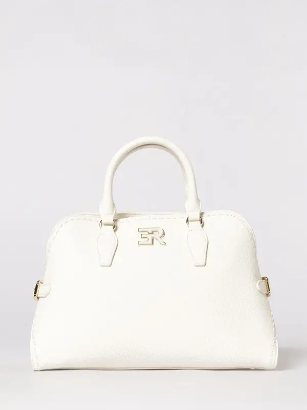 ERMANNO FIRENZE Grained Synthetic Leather Bag - Ivory