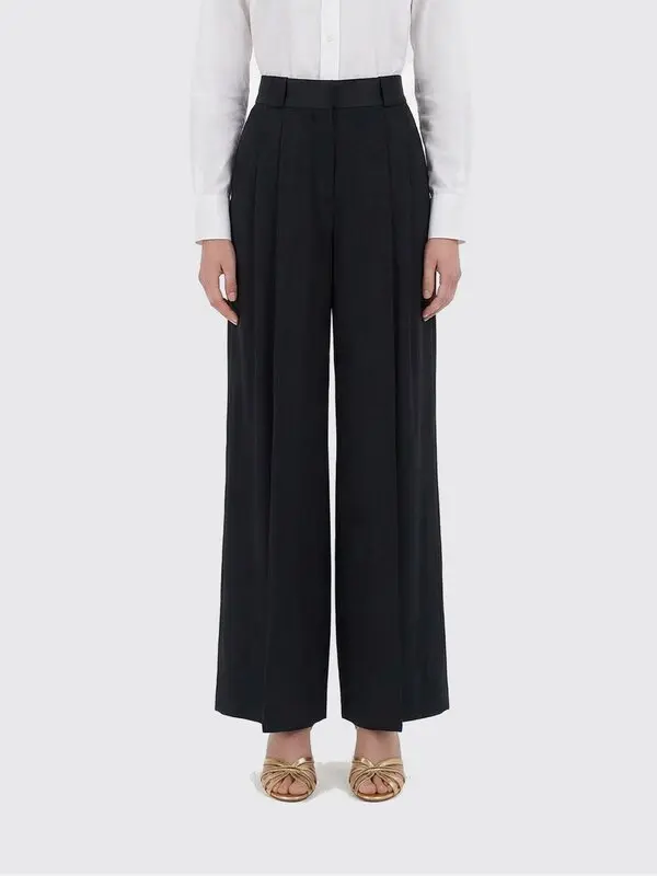 BLAZÉ MILANO Tailored Wide Leg Pants - Navy