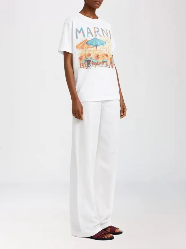 Marni Graphic Print Cotton T-shirt