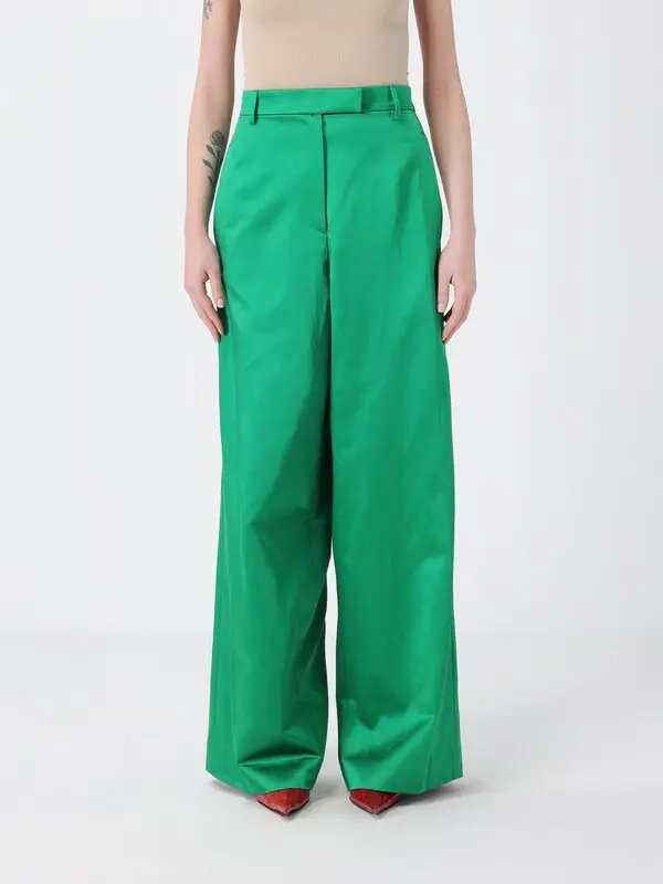 Dries Van Noten Wide Leg Trousers - Green