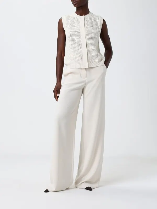Max Mara Silk Blend Knit Vest - Ivory