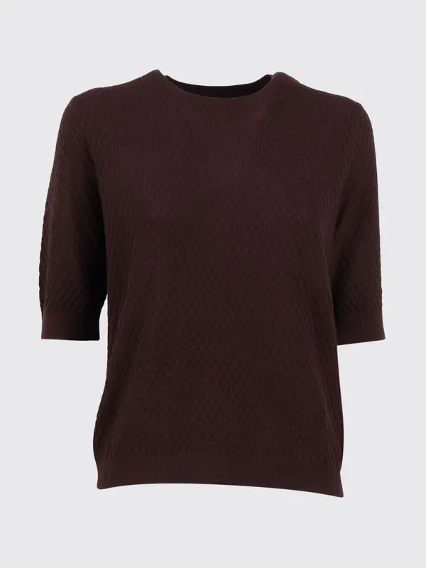 KANGRA Textured Knit Pullover - Brown