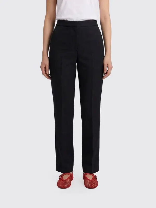 MAISON MARGIELA Slim Fit Virgin Wool Trousers - Black