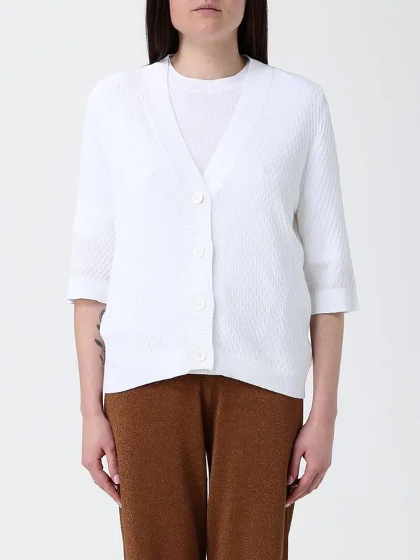 KANGRA Cotton Cardigan - White