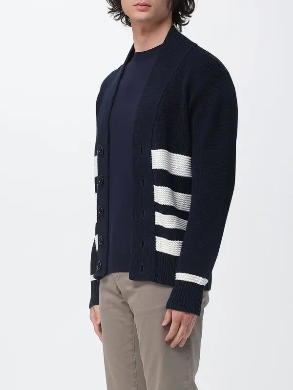 KANGRA Striped Cotton Cardigan