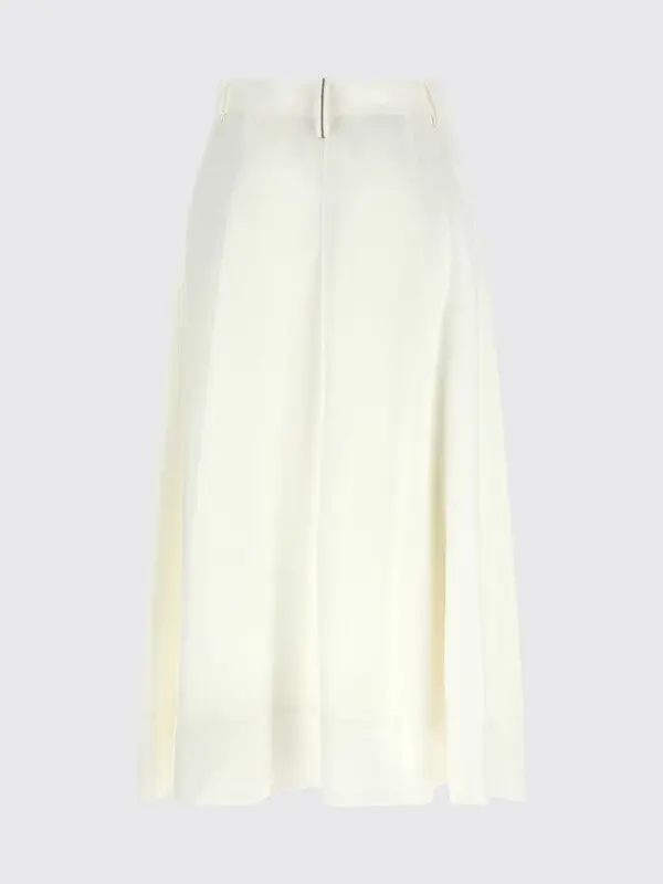Brunello Cucinelli Pleated Midi Skirt - Natural