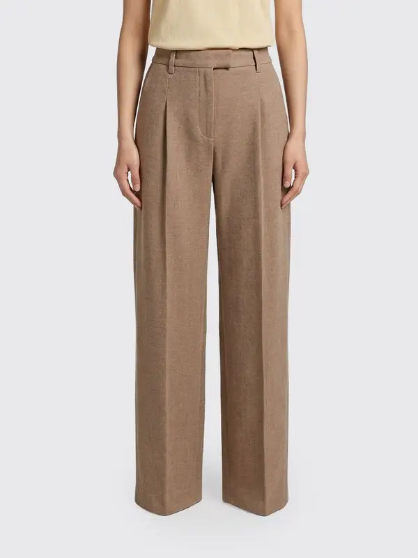 Brunello Cucinelli Wide Leg Tailored Trousers - Blush Pink