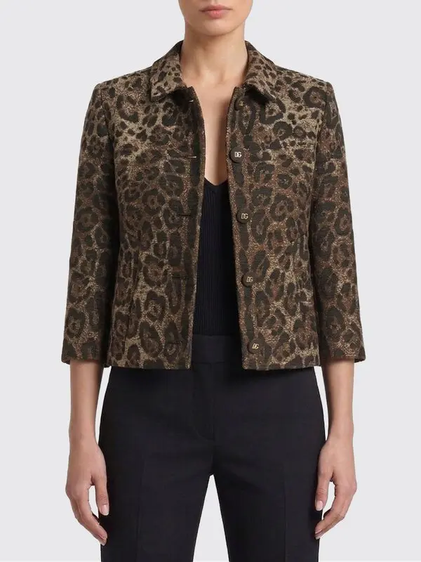 Dolce & Gabbana Leopard Print Blazer