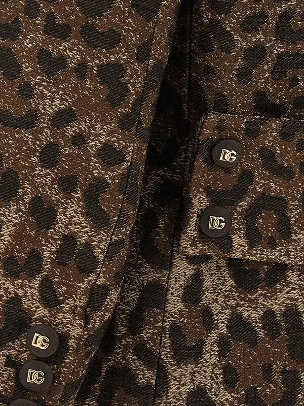 Dolce & Gabbana Leopard Print Blazer