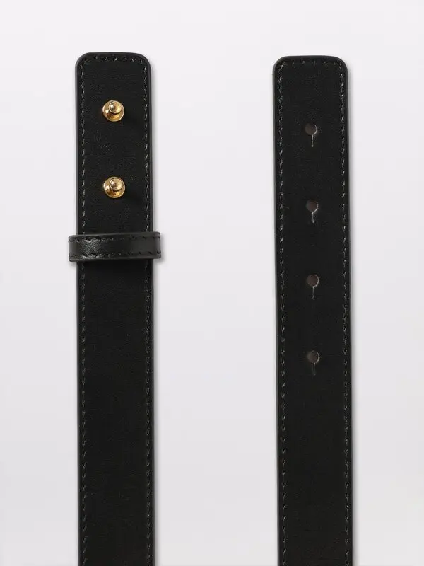 Elisabetta Franchi Leather Belt - Black
