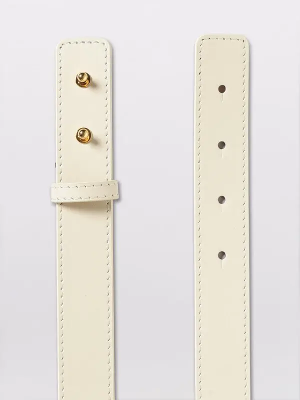Elisabetta Franchi Leather Belt - Butter