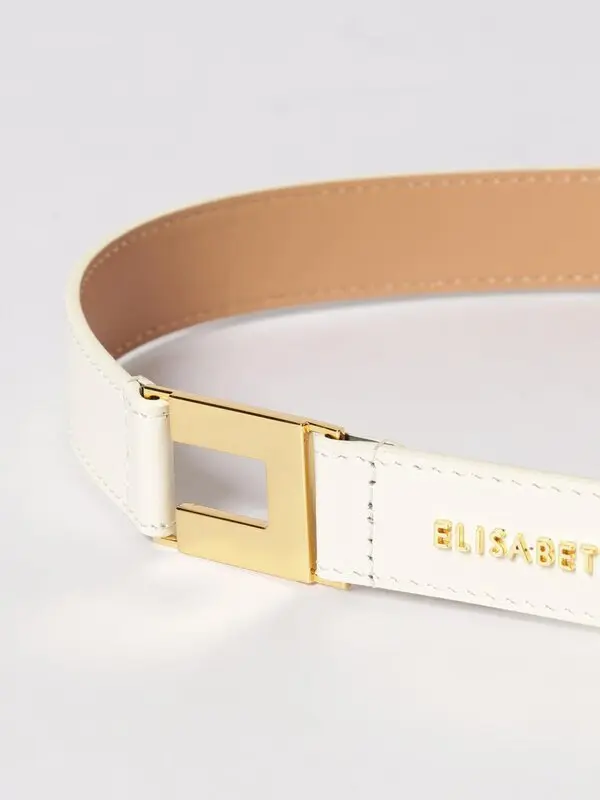 Elisabetta Franchi Leather Belt - Butter